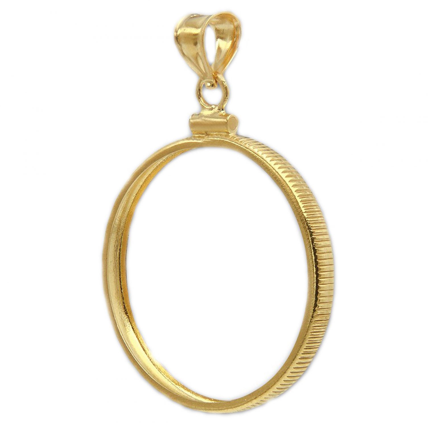 Mexican Coin Bezels 14k Gold