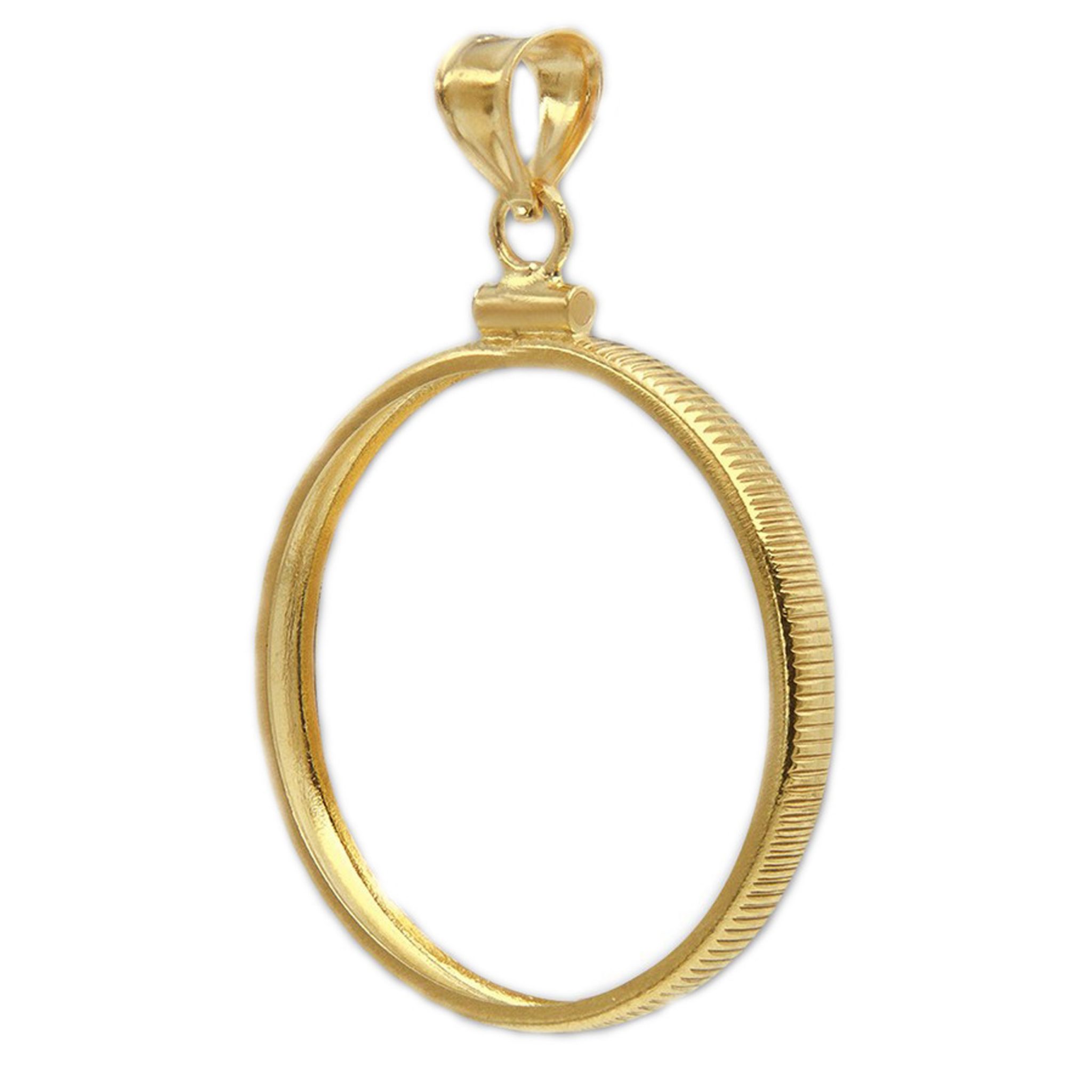 Mexican Coin Bezels 14k Gold